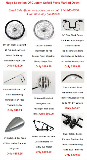Custom Harley Davidson Parts: Softail Sale At Demon’s Cycle