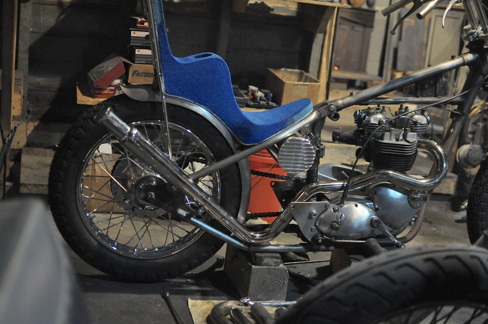 Counter Balance Motorcycles: Triumph Chopper Exhaust