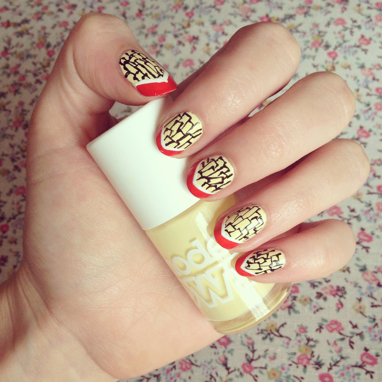 friday fun; french fry nails: — Caroline Burke | Burkatron