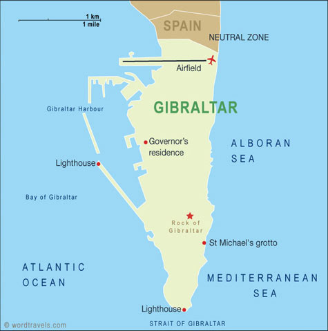 MAPAS DE GIBRALTAR - Geografia Total™