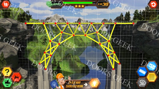 Bridge Construction Simulator [Hard] Level 30 ~ Doors Geek