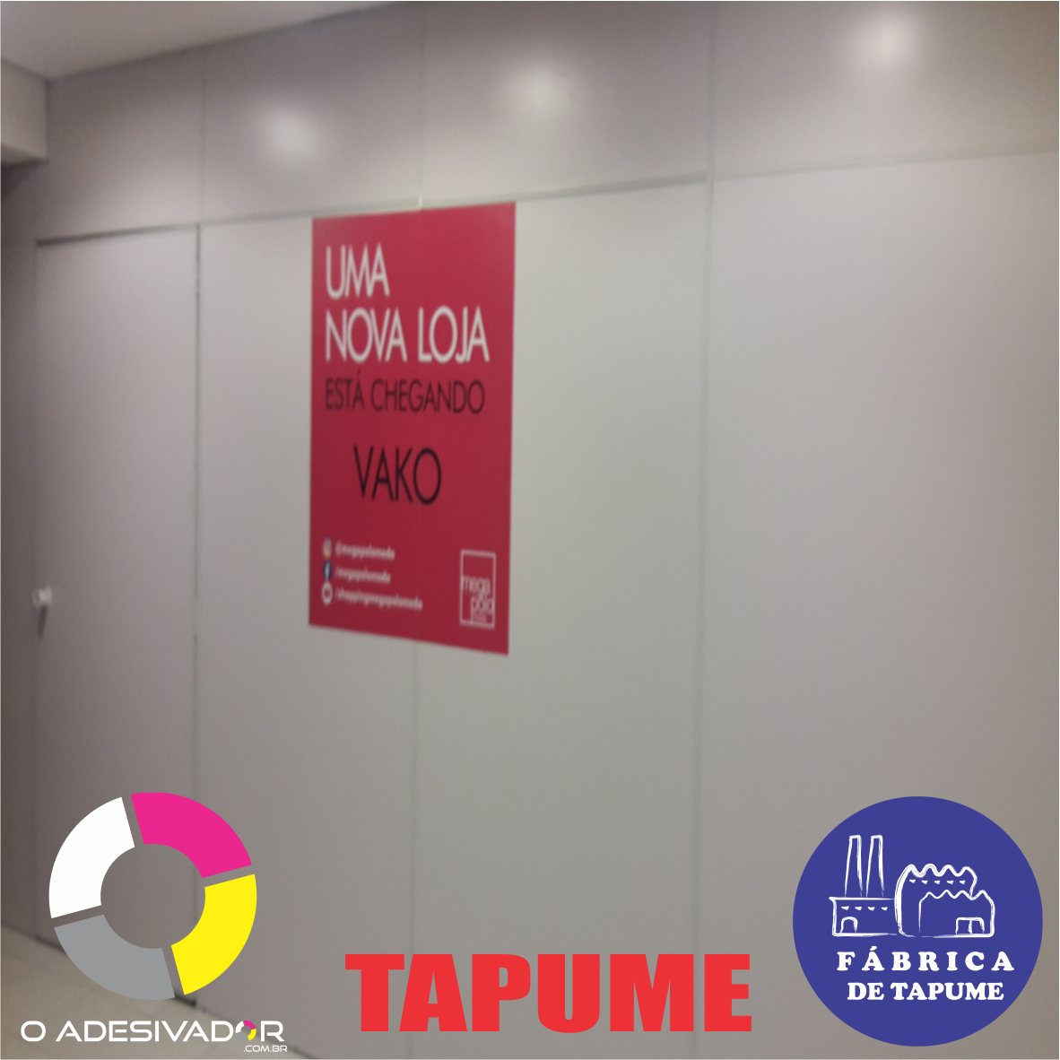 TAPUMES PARA LOJAS PARA OBRAS EM SHOPPINGS