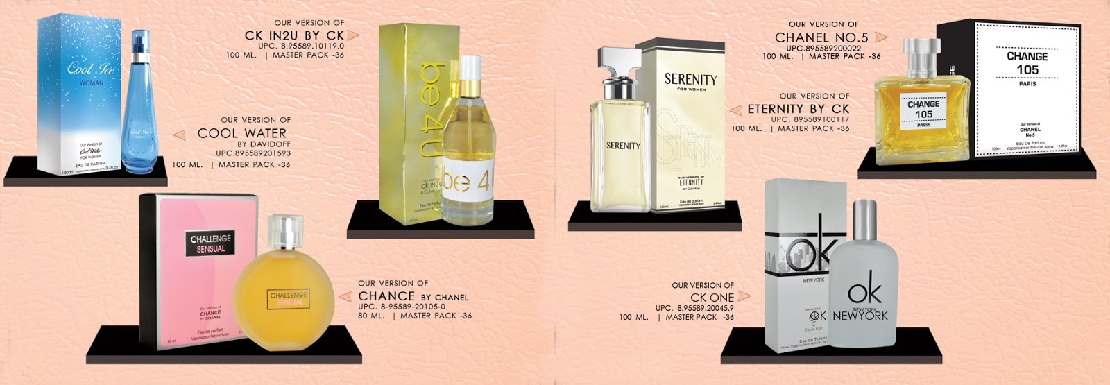 Impression Perfume: 2013 Ladies Collection Single Bottles