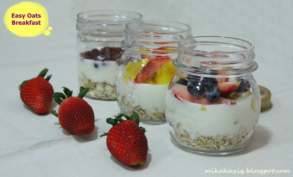 mikahaziq: Easy No Cook Breakfast Oats