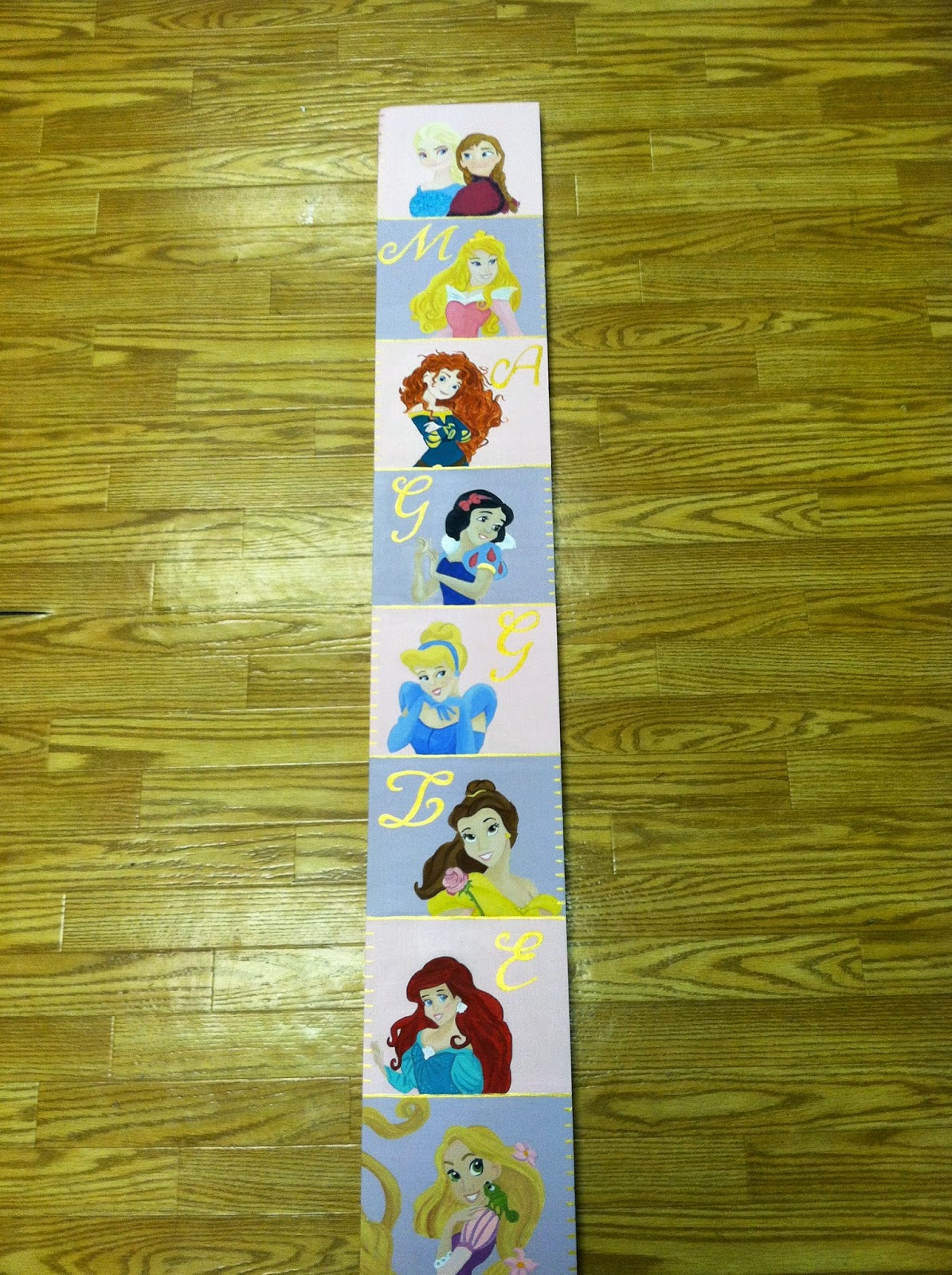 Bouncing Off the Walls: Maggie's Disney Princess Growth Chart