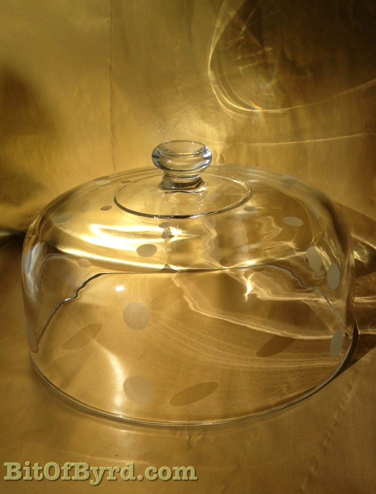 DIY Etched Cake Dome