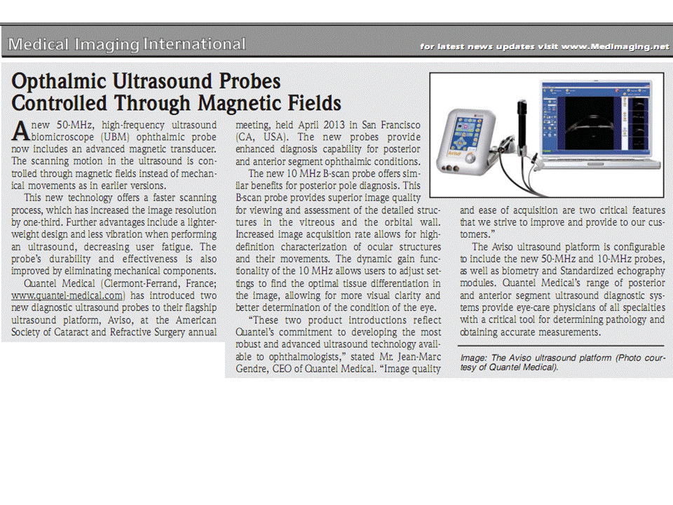 BÀI SOẠN VỀ SIÊU ÂM CHẨN ĐOÁN: Opthalmic Ultrasound Probes Controlled ...