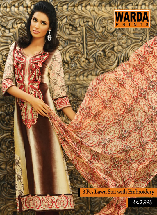 Warda Designer Lawn Suits Collection 2013 | Spring-Summer | Fabulous ...