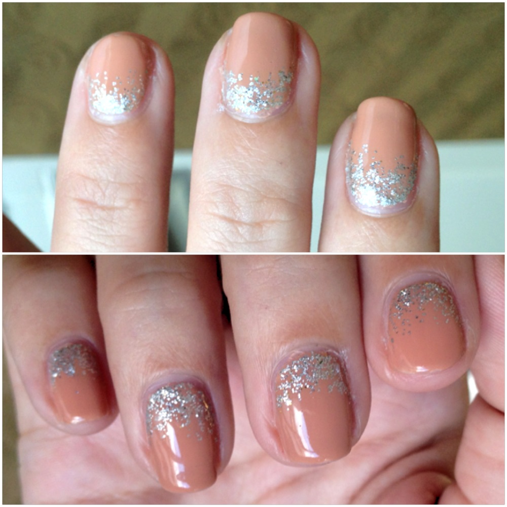 CND Shellac Cocoa with glitter | ShellacNailArt.com