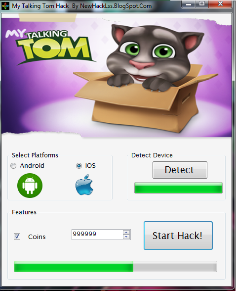 My Talking Tom Hack Tools Android, iOS and Windows