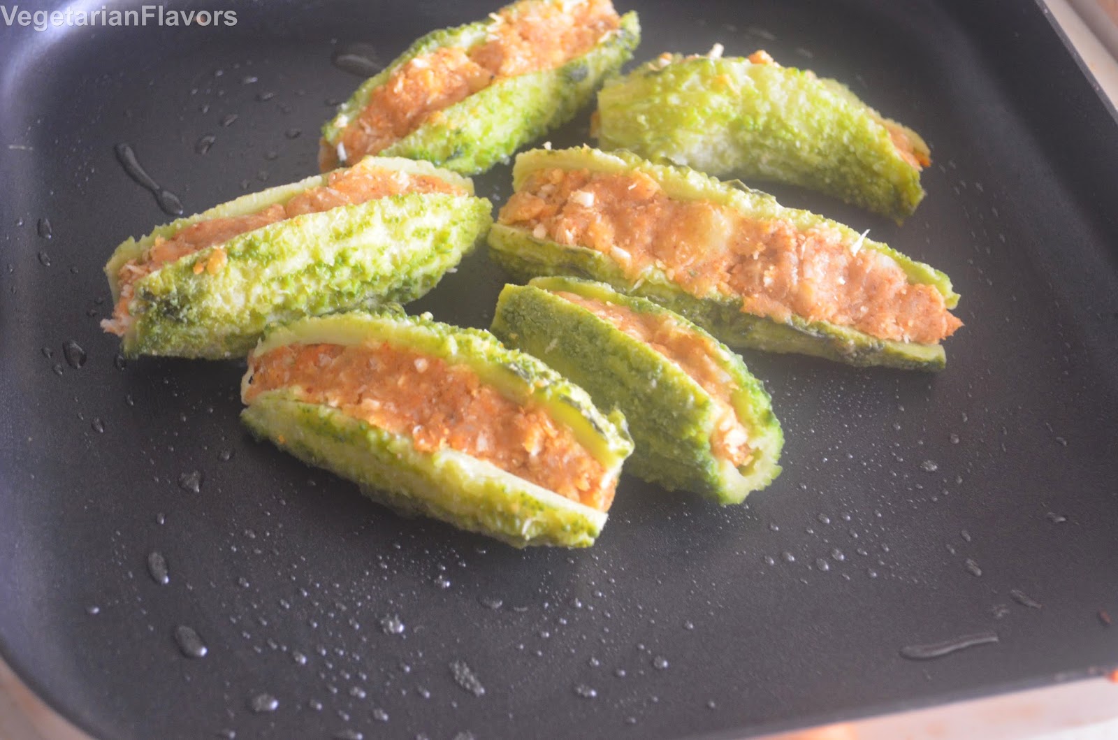 VegetarianFlavors: Stuffed Karela