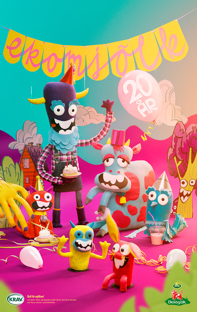 I Heart Pencils: Arla Milk Posters