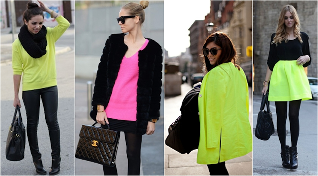 Moda dos Artistas: Moda Neon
