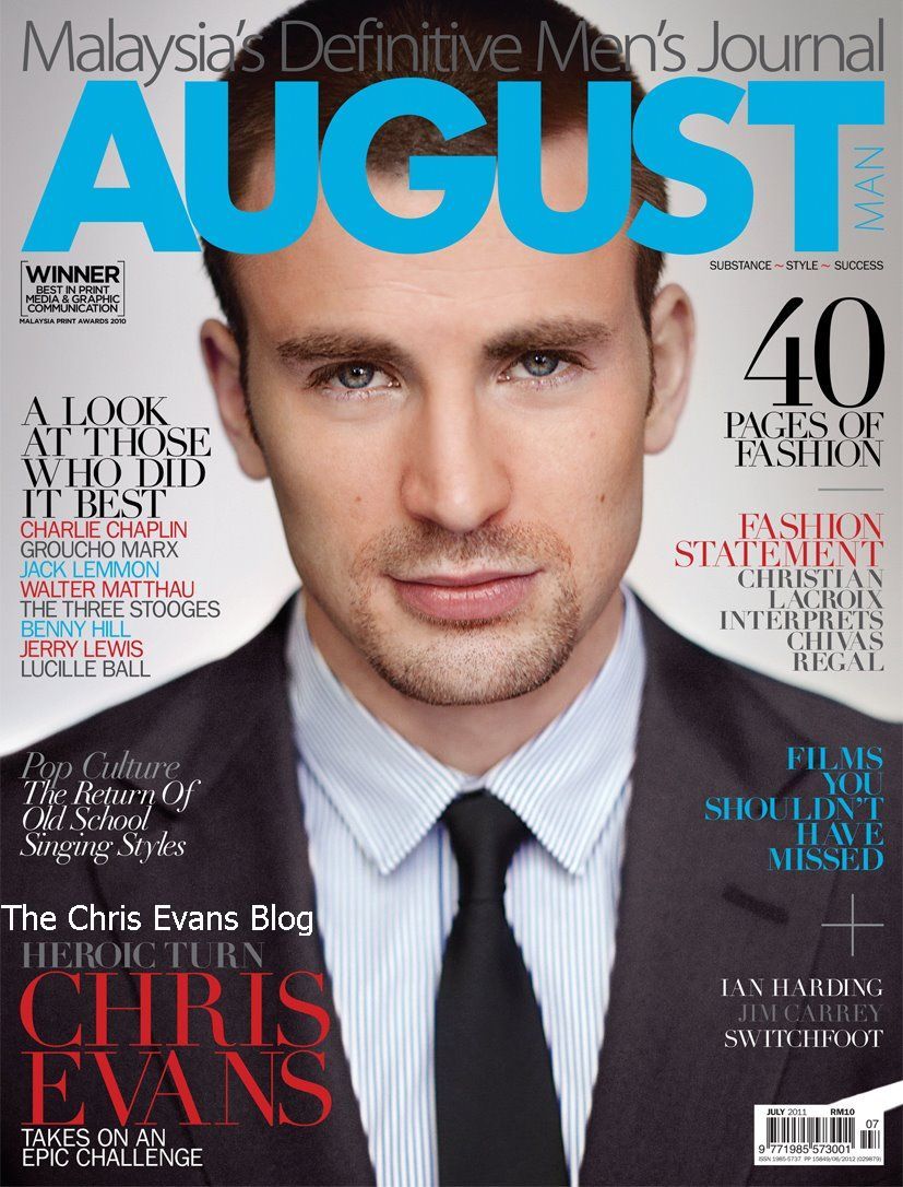 The Chris Evans Blog: Chris Evans in August Man