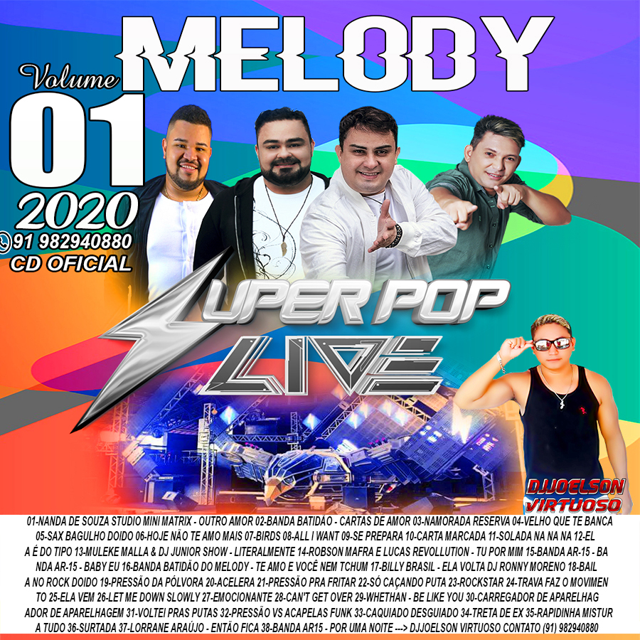 CD MELODY VOLUME 01 SUPER POP LIVE DJJOELSON VIRTUOSO 2020 - Radio ...
