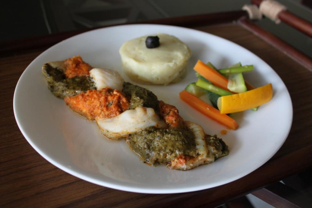 Say cheese: Fish “Braid” with Red and Green Pesto