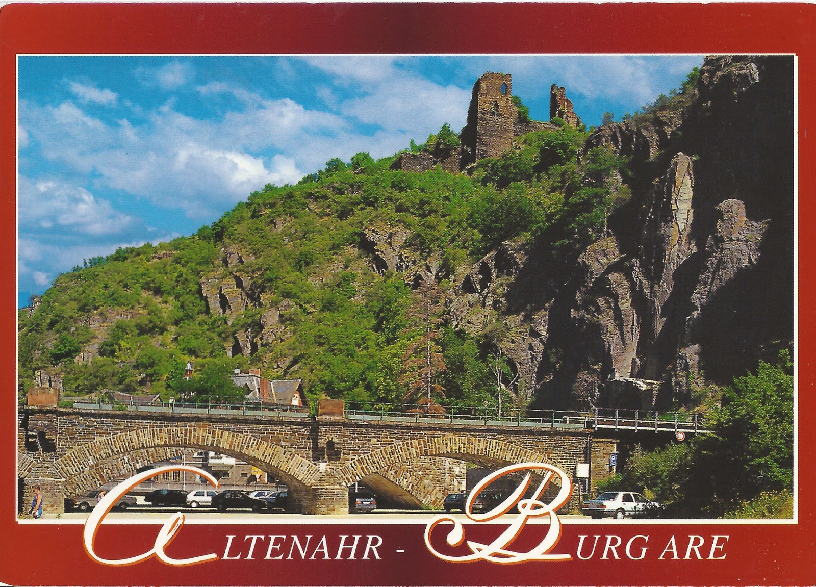 A Journey of Postcards: Burg Are, Altenahr, Germany