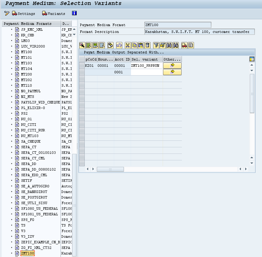 Hello World :) : Internal workshop. SAP Automatic payment program, DME engine