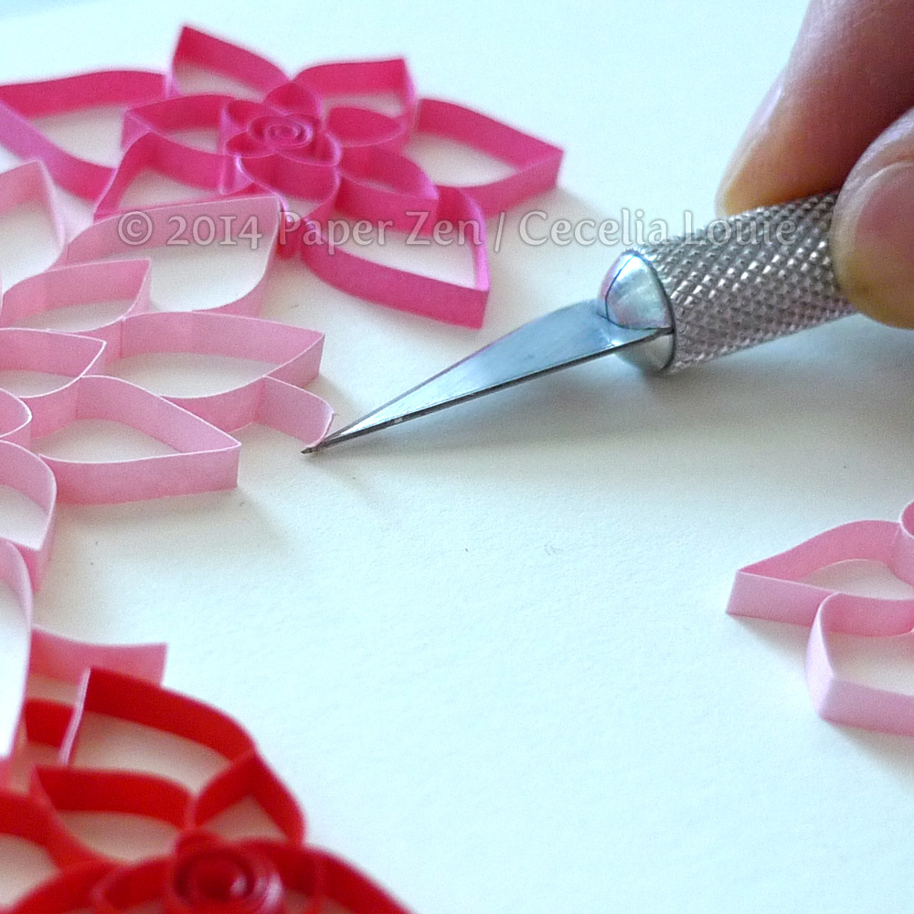Welcome to Paper Zen ~ Cecelia Louie: Cut-Coil Quilling A Reverse Monogram