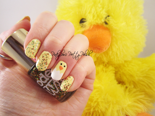 Pinkglow's Pretty Polish | UK Nail Art Blog: Easter Chick Nail Art with ...
