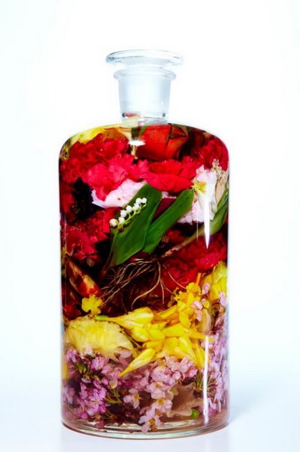 Land-Rich: Bottled Flowers
