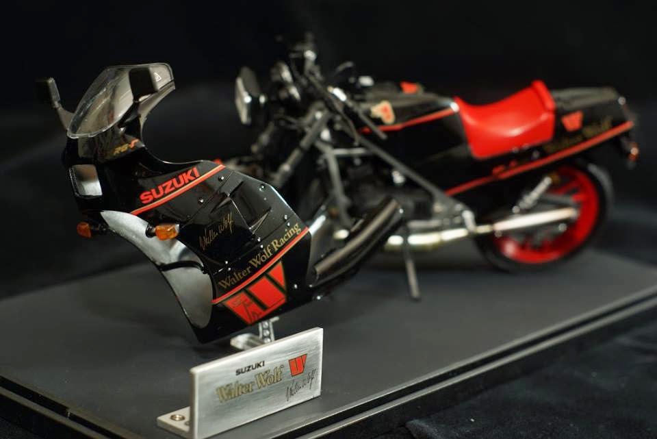 Only One Hobby: 專業 模型電單車 雙星 TAMIYA SUZUKI 1比12 RG 250 walter wolf special version 完成