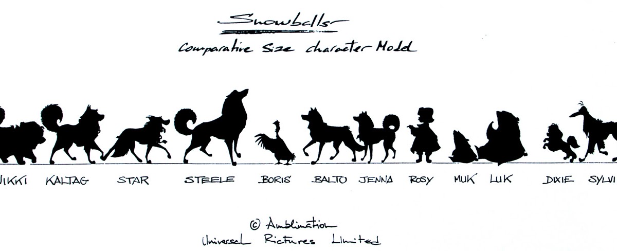 Living Lines Library: Balto (1995) - Characters, Model Sheets