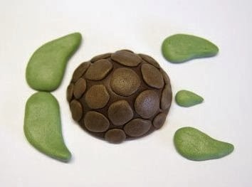 Tortuga de plastilina para hacer con niños ~ lodijoella