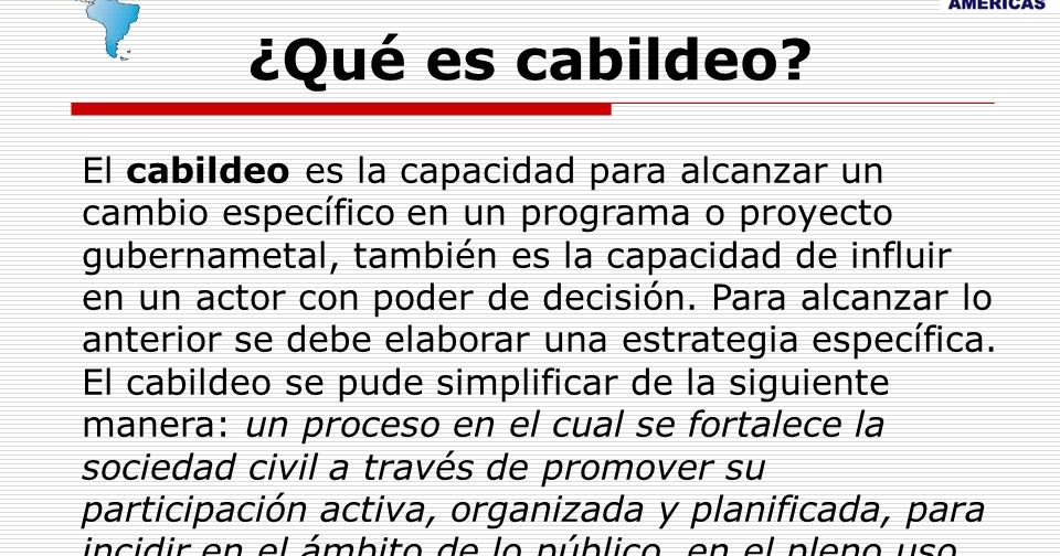 Ciencias Sociales CEUJA 2016: ¿Qué es el Cabildeo?