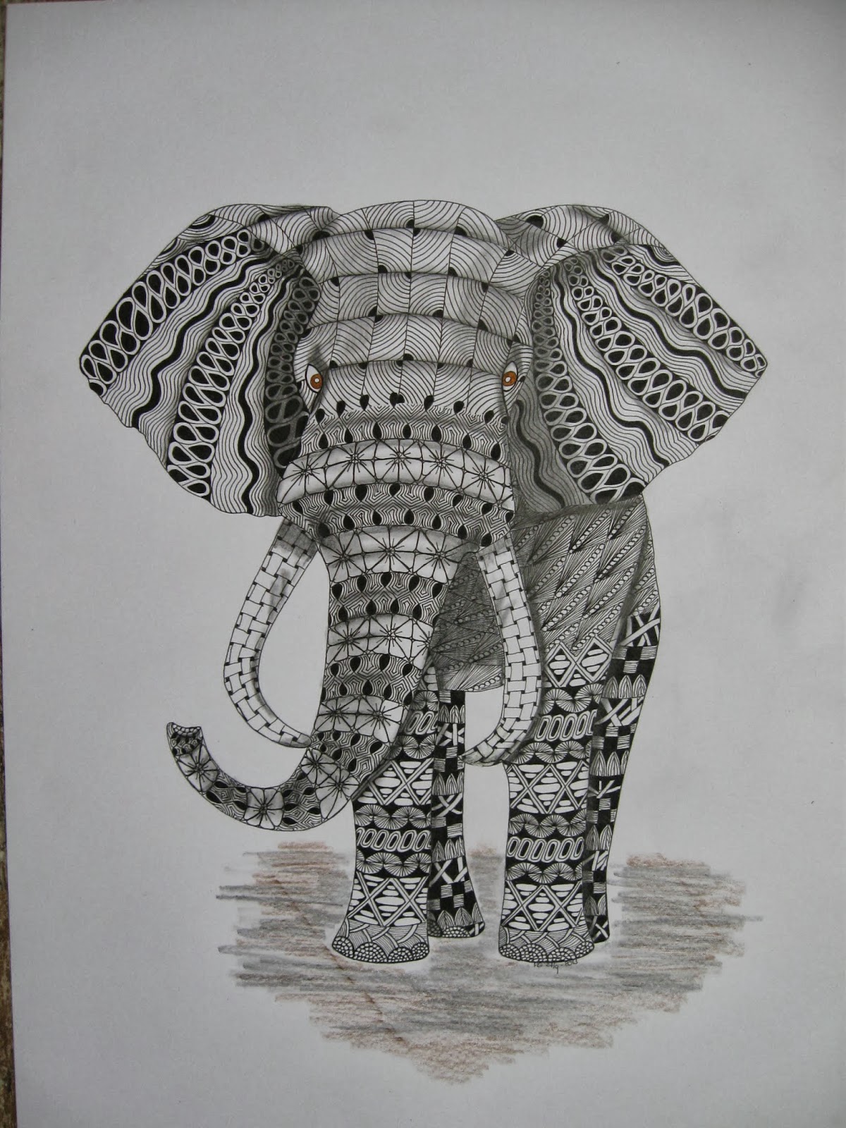 IMG_0145.JPG (1200×1600) | Elephant art, Coloring book art, Zentangle ...