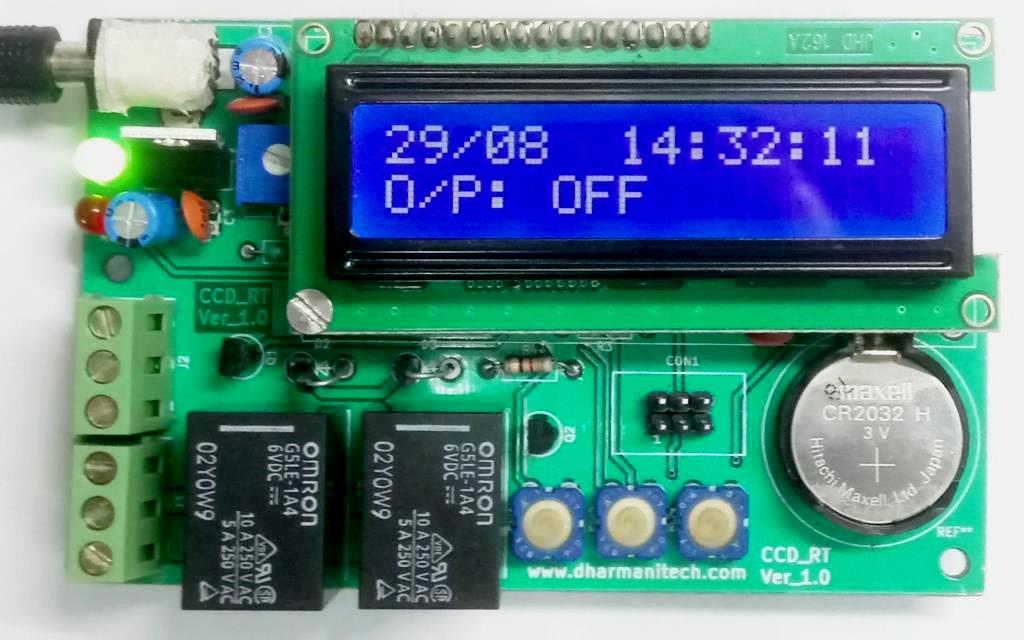 Design with Microcontrollers: Relay-Timer Circuit with RTC (for auto-operating appliances) using ...