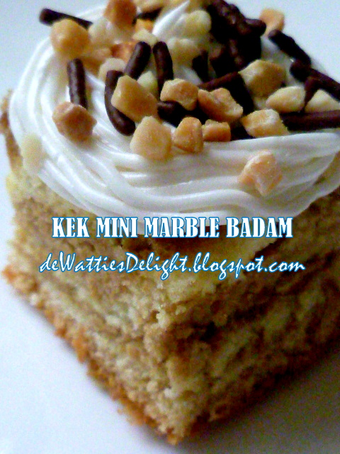 Wattie's HomeMade: Kek Mini Marble Badam