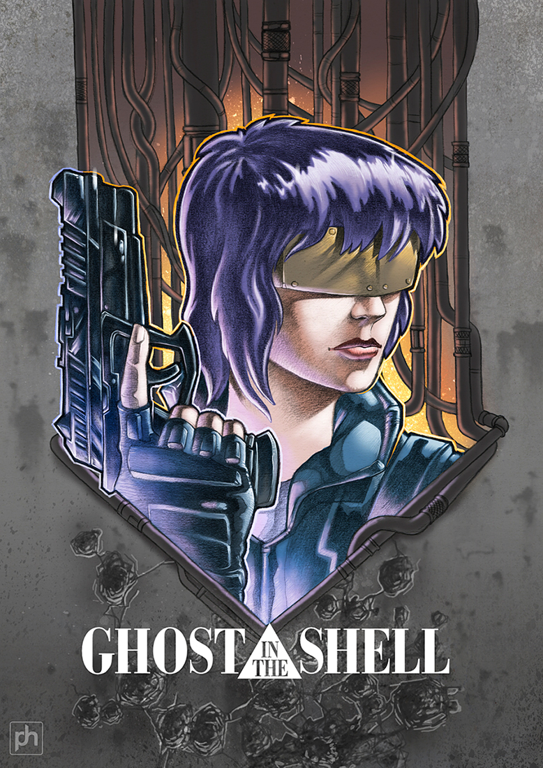 Geek Art Gallery: Fan Art Round-Up: Ghost in the Shell Pt 3