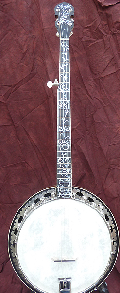 Franzke String Instruments: Vine Inlaid Walnut Banjo