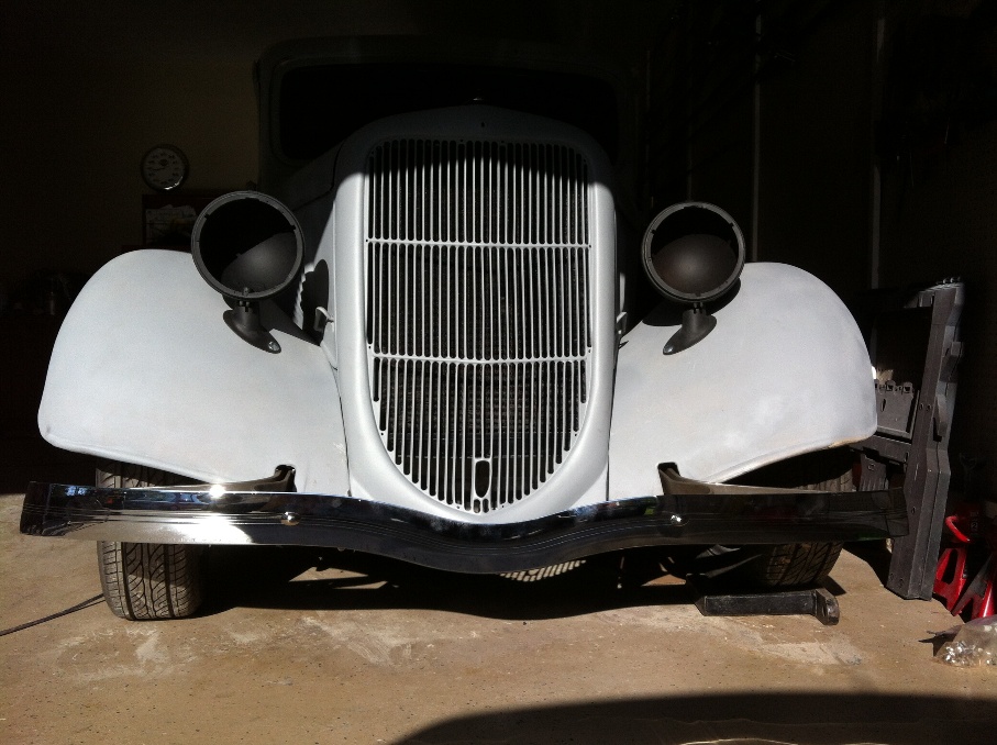 1935 Ford Pickup: Finishing up the Grill