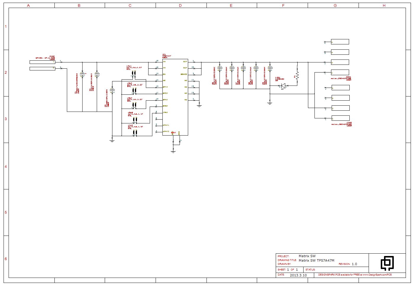 マルチチャネルDAC製作記: MatrixSW TPS7A47 LDO Voltage Regulator M基板