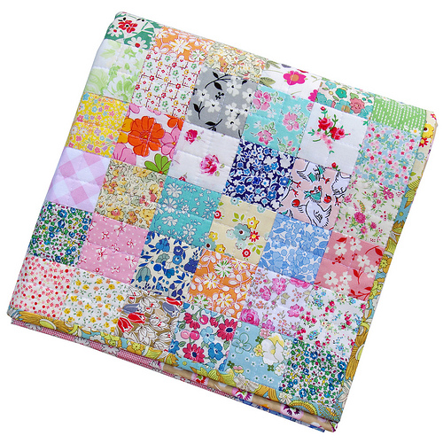 Red Pepper Quilts: Scrappy Liberty Patchwork Quilt