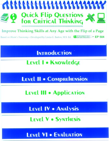 Quick Flip Questions for Critical Thinking Charts: A Review