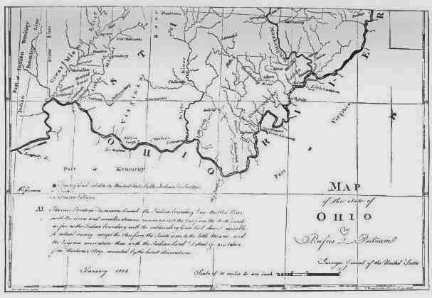IN DEEDS: Early Map Of Southern Ohio