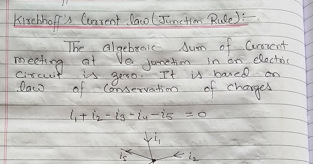 Students Corner 1112: kirchhoff's Laws