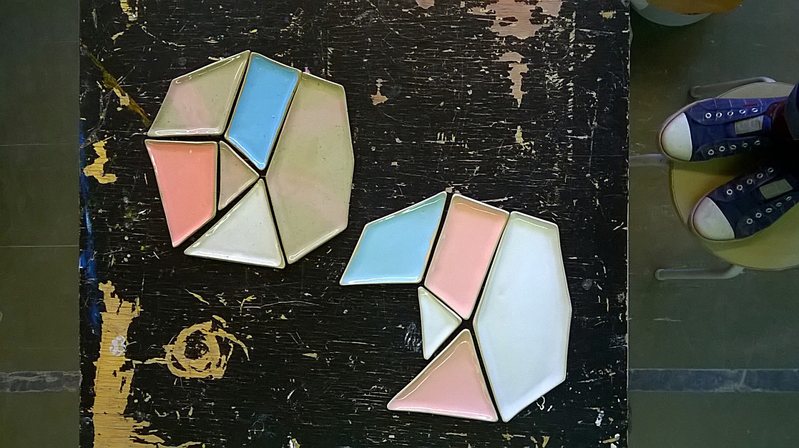 PIIA LIESTE CERAMIC ARTIST: Product development continues -geometric shapes