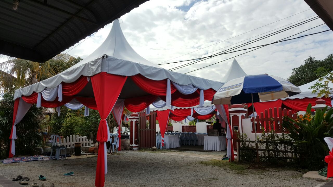 Sewa Kanopi & Alatan Majlis 012 9628045: Tema Merah + Putih