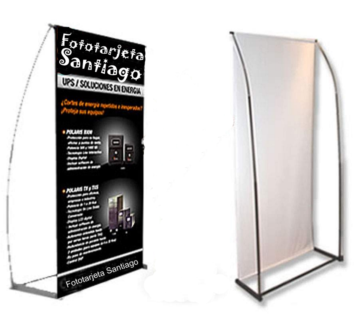 Foto Tarjeta Santiago: BANNER Y PORTA BANNER