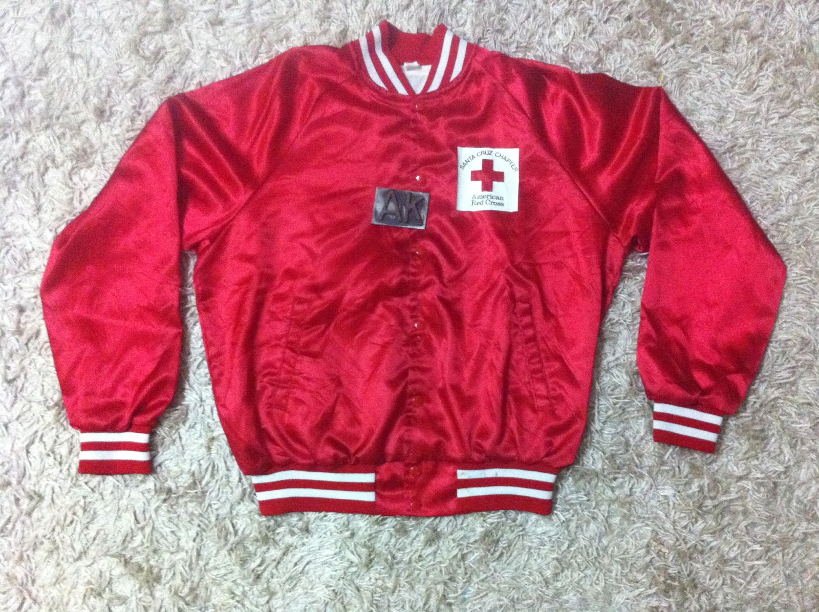 Bundle A.K: vtg AMERICAN RED CROSS nylon jacket (SOLD)