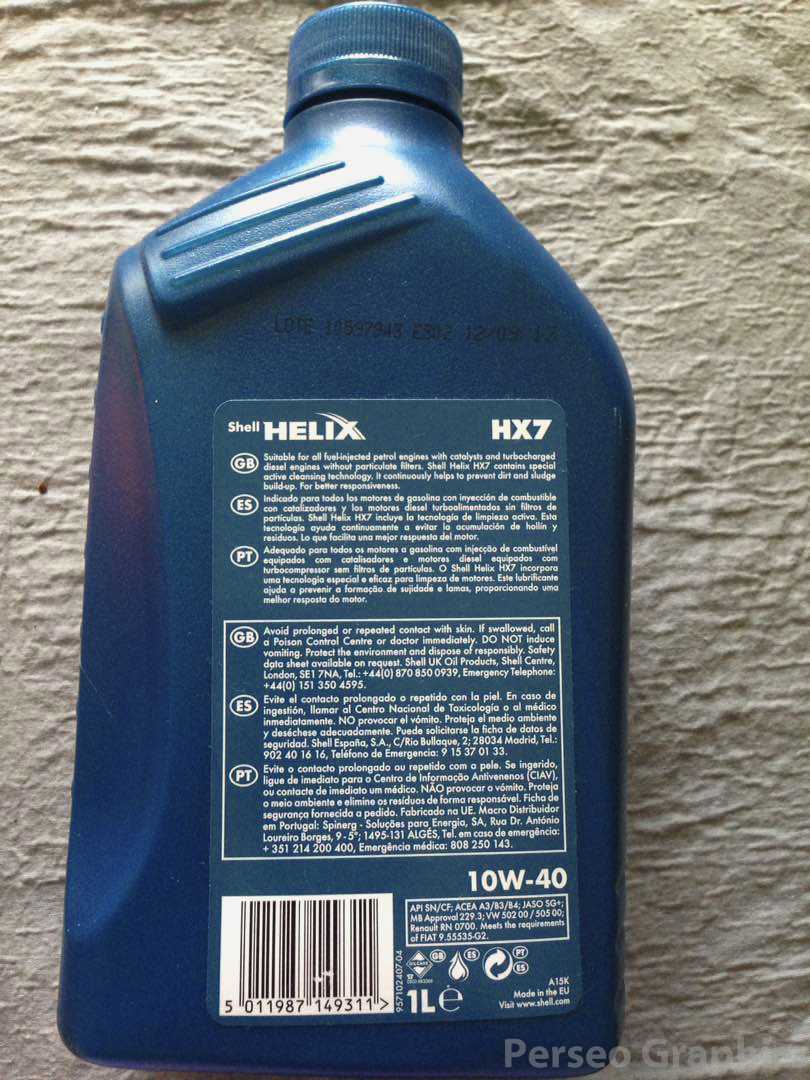 Corotera Digital: Aceite automotor Shell Helix 10w-40 Sintetico