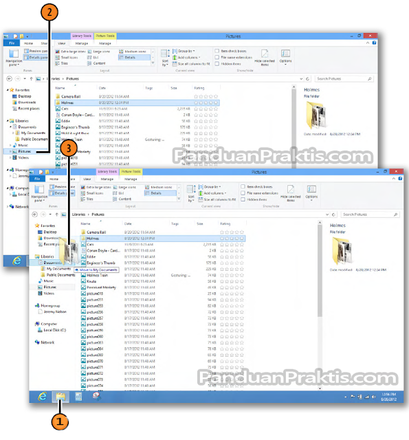 Cara Menggunakan Libraries Windows 8