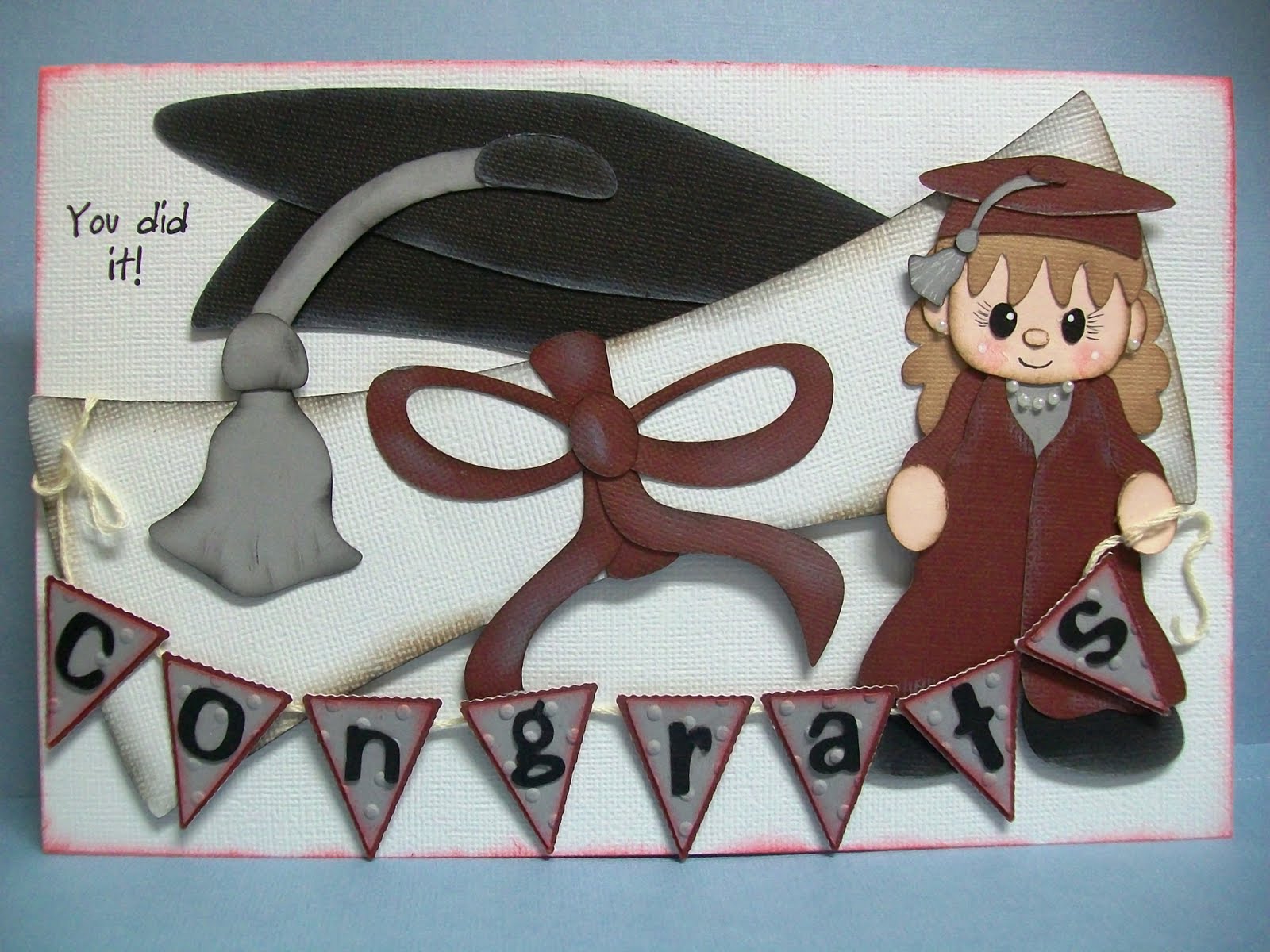 Paper Creations by Kristin: Girl Graduation Card