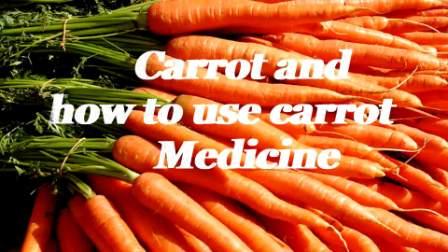 Carrot and how to use carrot as Medicine
