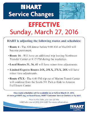 In Transit - The Official HART Transit Blog: Minor HART Service Changes ...