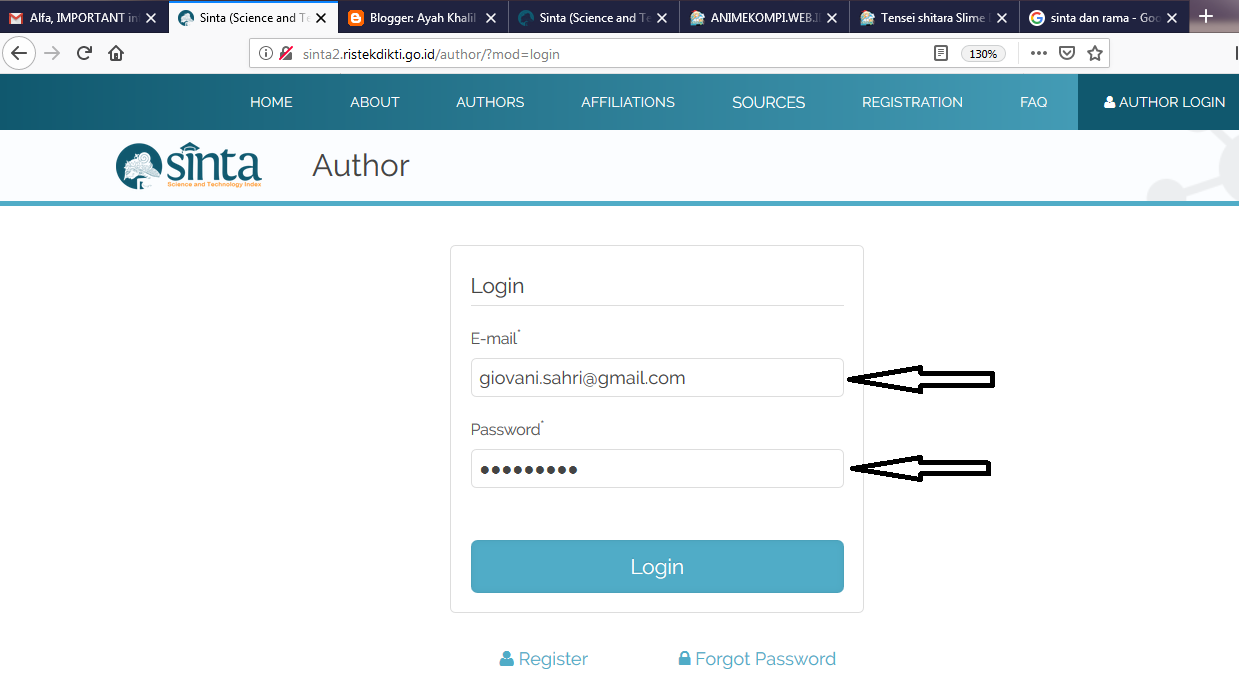 SINTA : Cara Mudah Registrasi SINTA RISTEKDIKTI